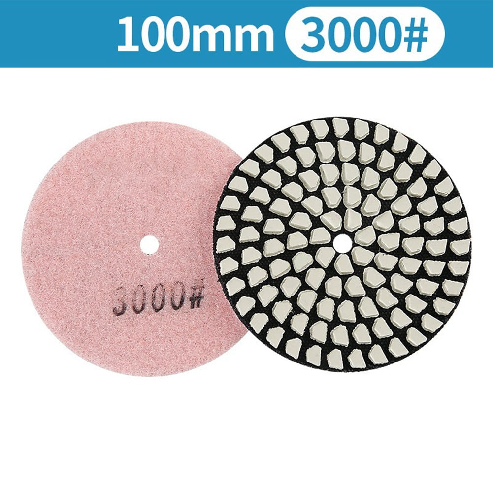 4 Inch Dry Polishing Pad for Marble Granite Concrete Stone Tile ...