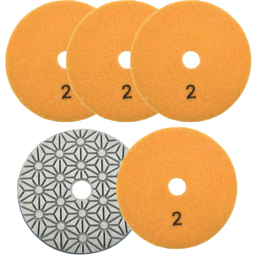 4 Inch Dry/Wet Diamond 3 Step Polishing Pad 100mm Granite Polishing ...