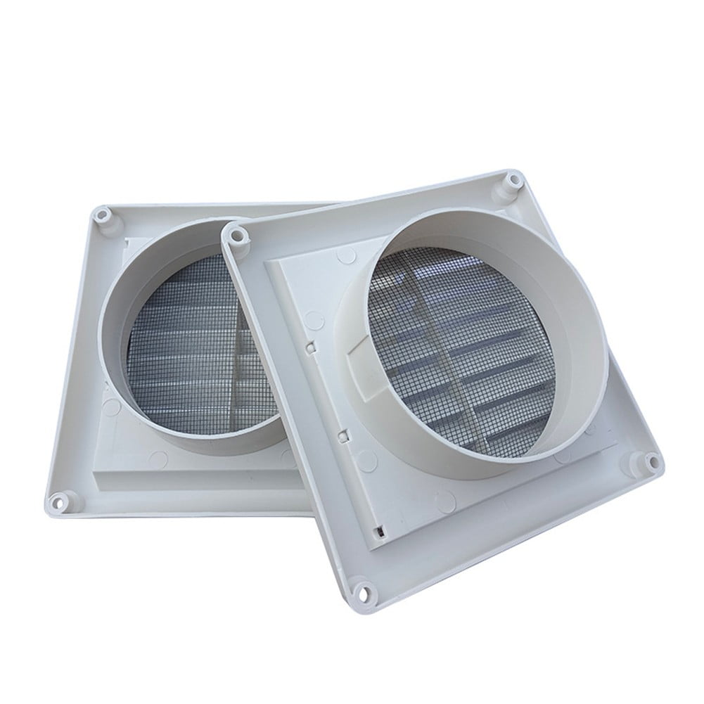 4 Inch Dryer Vent Cover Exterior Wall Exhaust Vent Air Grille For Hvac ...