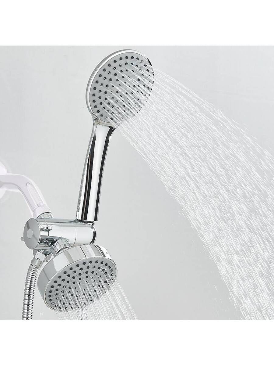 4 Inch Dual Rain Showerhead Set，High Pressure Handheld With Bracket ...