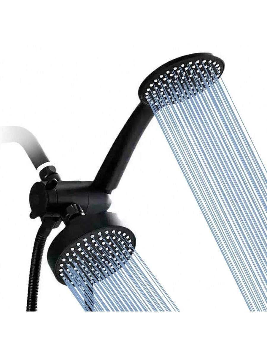 4 Inch Dual Rain Showerhead Set，High Pressure Handheld With Bracket ...