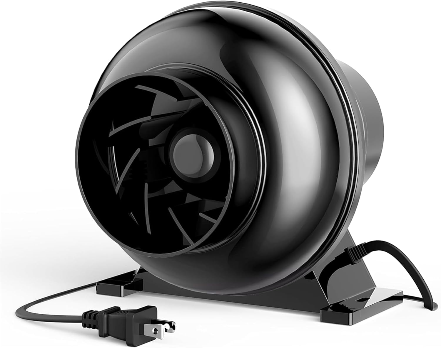 4 Inch Duct Fan, 195 CFM Ventilation Fan, Exhaust HVAC Vent Blower for ...