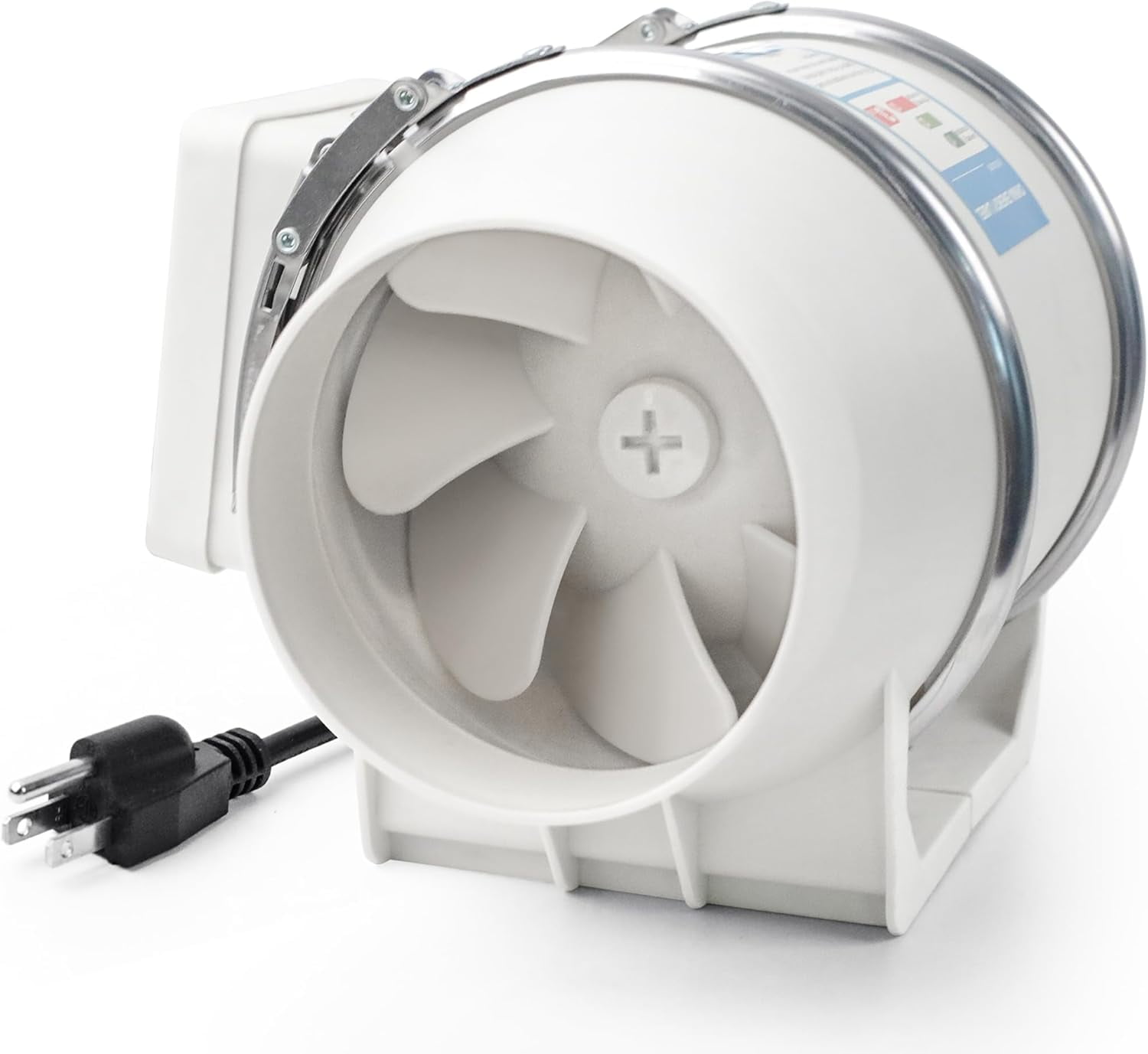 4 Inch Duct Fan, Inline Ventilation Exhaust Fan, 280 CFM Duct Intake ...