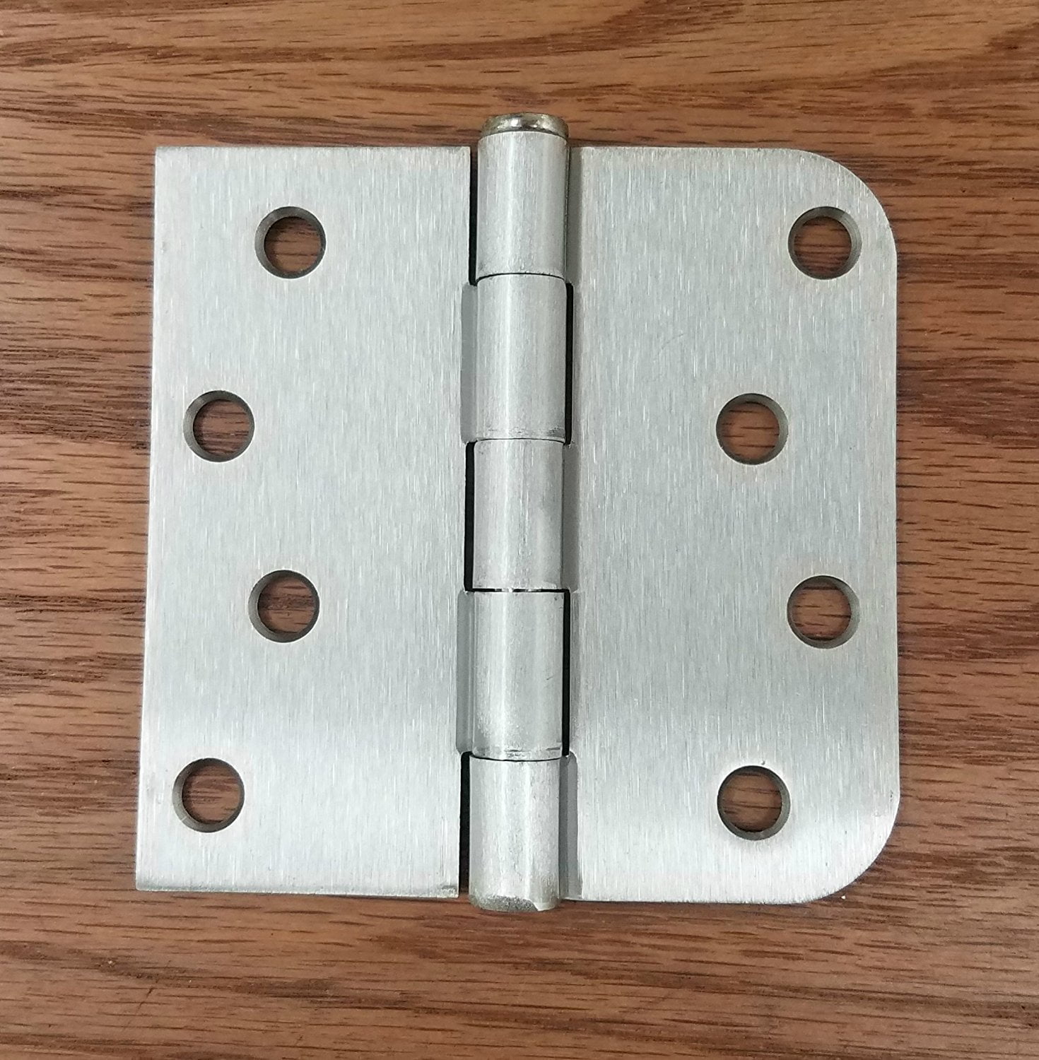 4 Inch Exterior Door Hinges with 5/8" Inch Radius Square Corner Satin ...