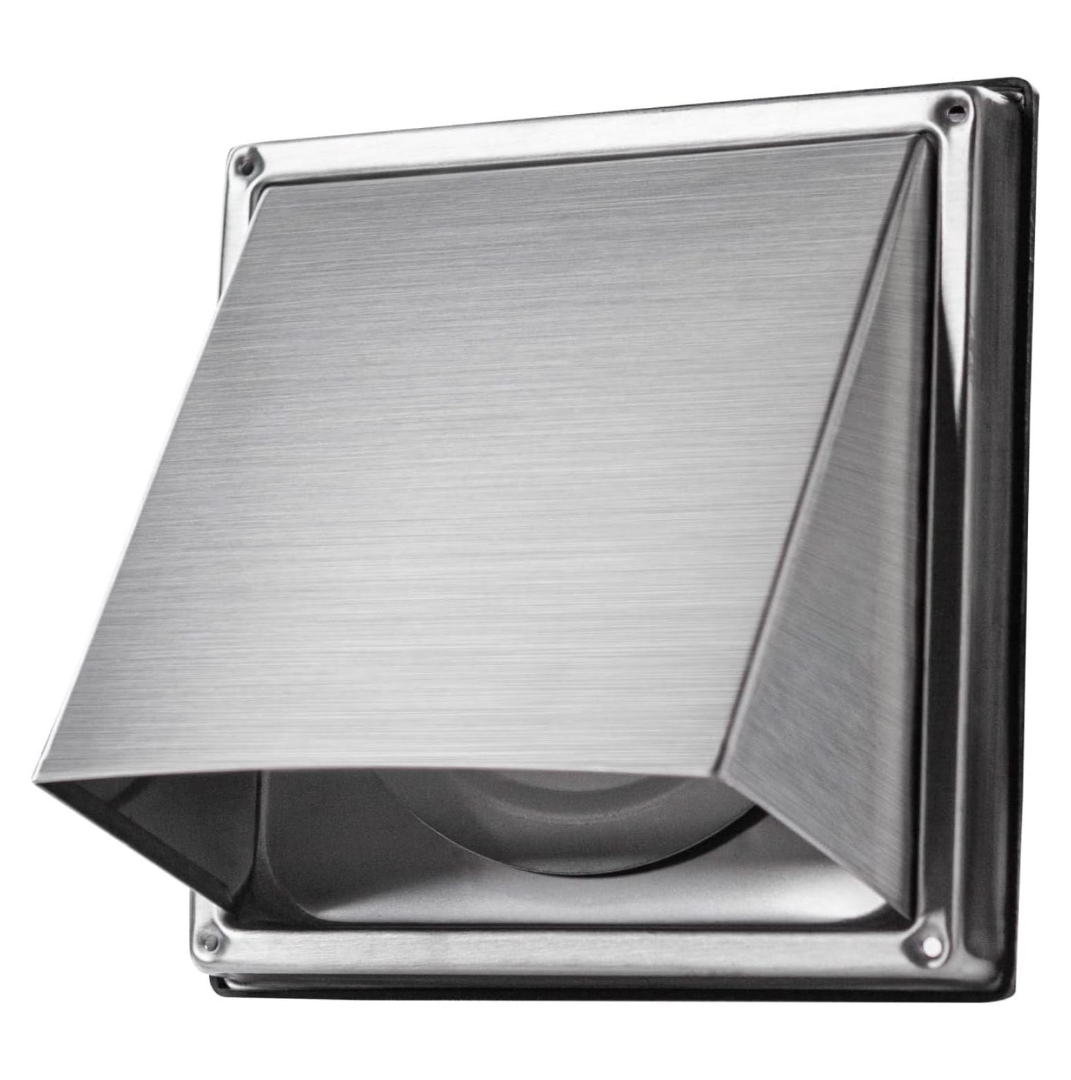 4-Inch External Extractor Wall Vent Outdoor Cushioned Non Return Flap ...