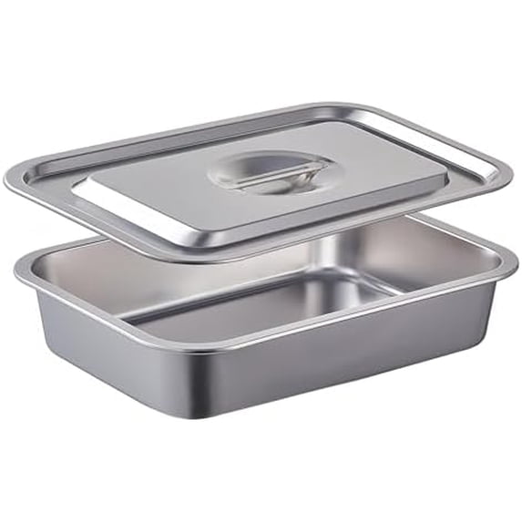 4 Inch Extra Deep Lasagna Baking Pan with Lid, 11x14 Inch 7.4QT Large ...