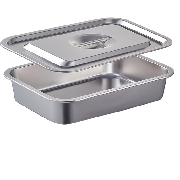 4 Inch Extra Deep Lasagna Baking Pan with Lid, 11x14 Inch 7.4QT Large ...