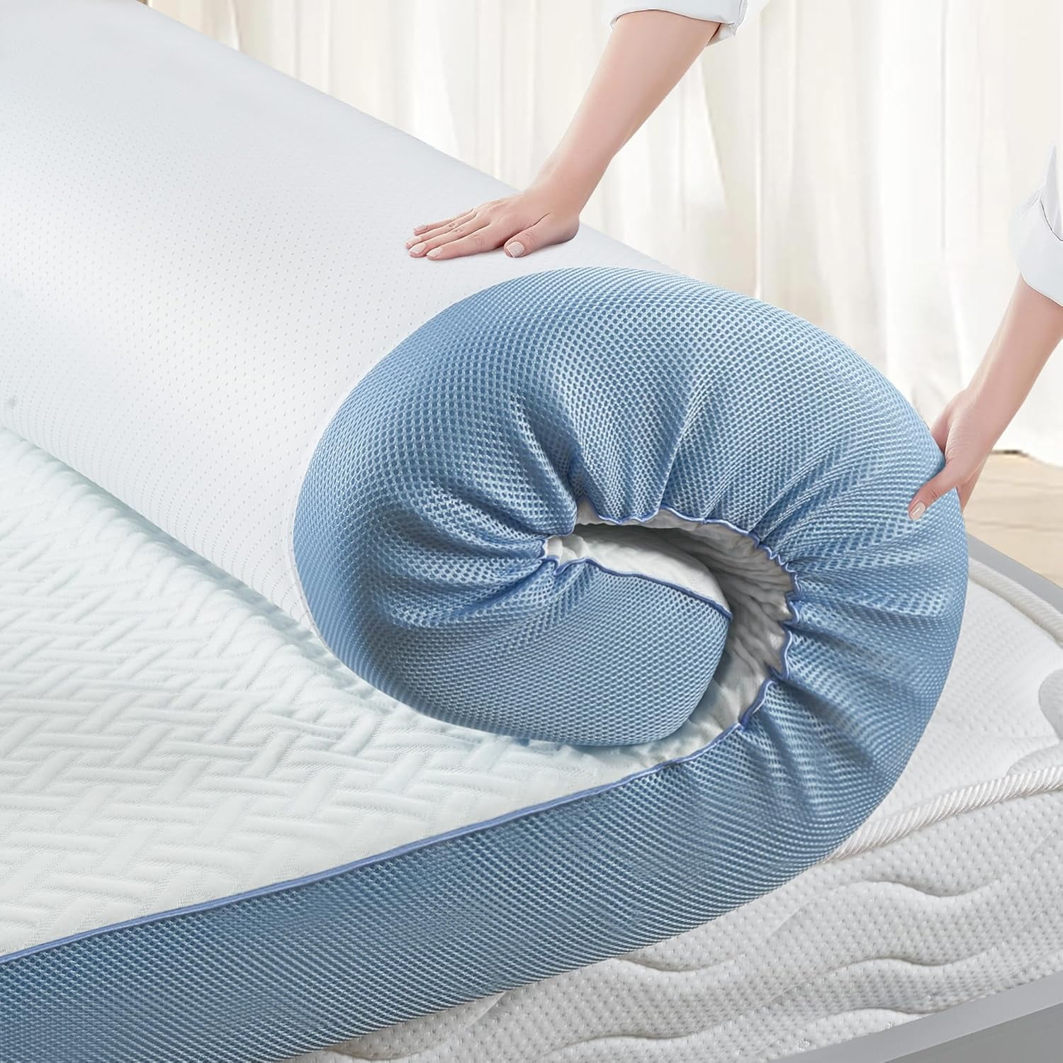 4 Inch Firm Mattress Topper Twin XL Size, Memory Foam Mattress Topper ...