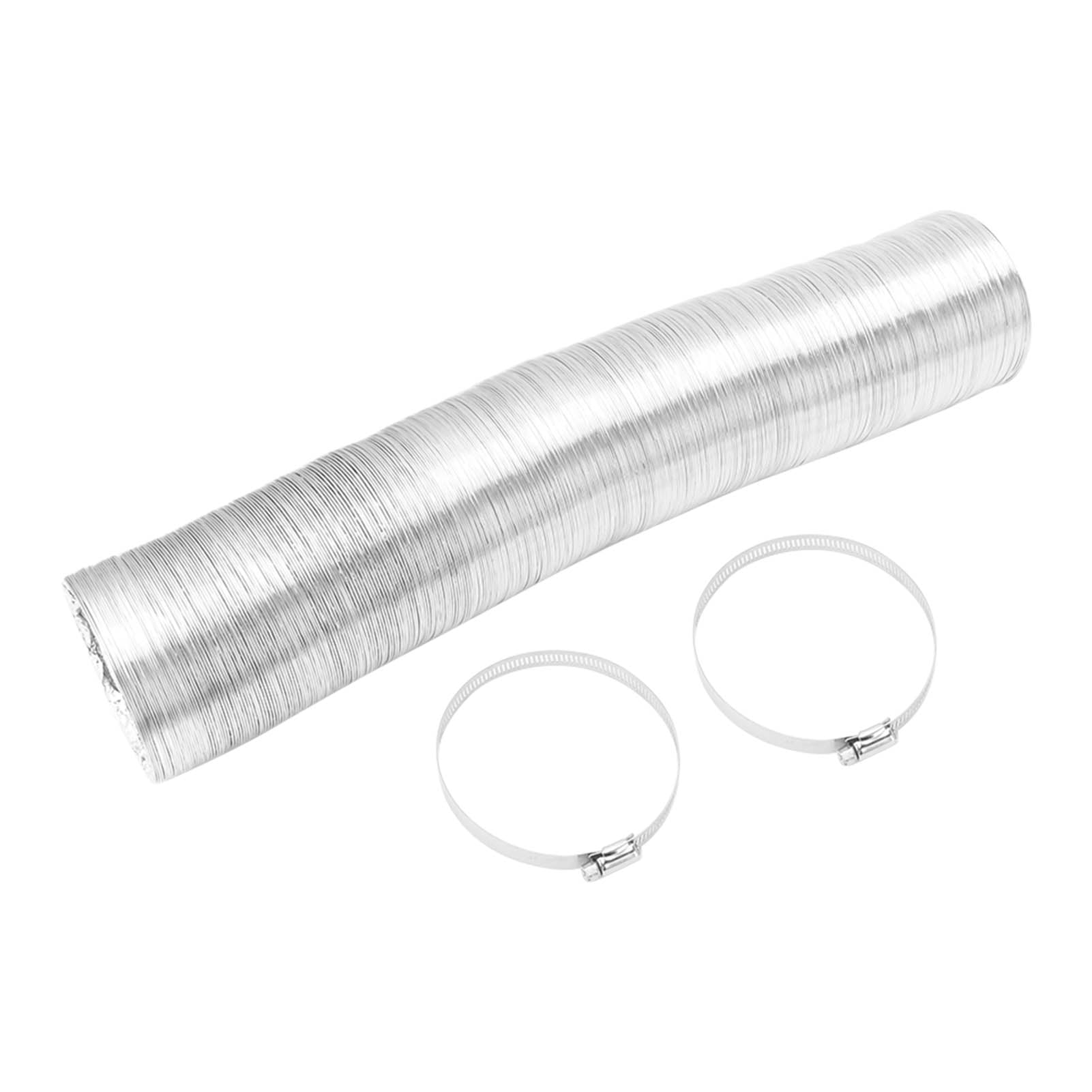 4 Inch Flexible Double-Sided Aluminum Foil Duct Vent Hose - 4-Layer Protection, Leak-Proof Air ...