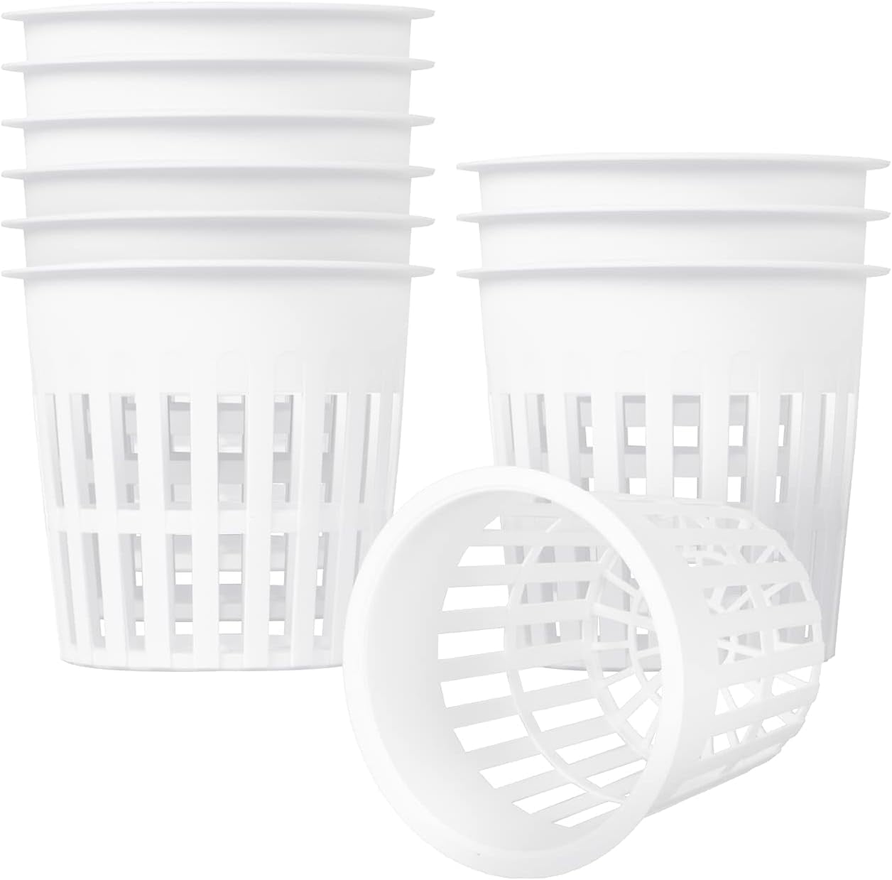4 Inch Garden Slotted Mesh Net Cups, Heavy Duty Hydroponic Cups Mesh ...