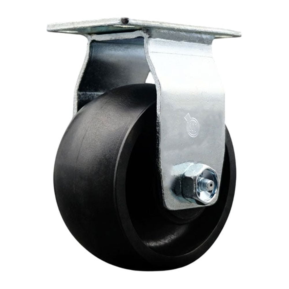 4 Inch Glass Filled Nylon Wheel Rigid Caster with Ball Bearing Service ...