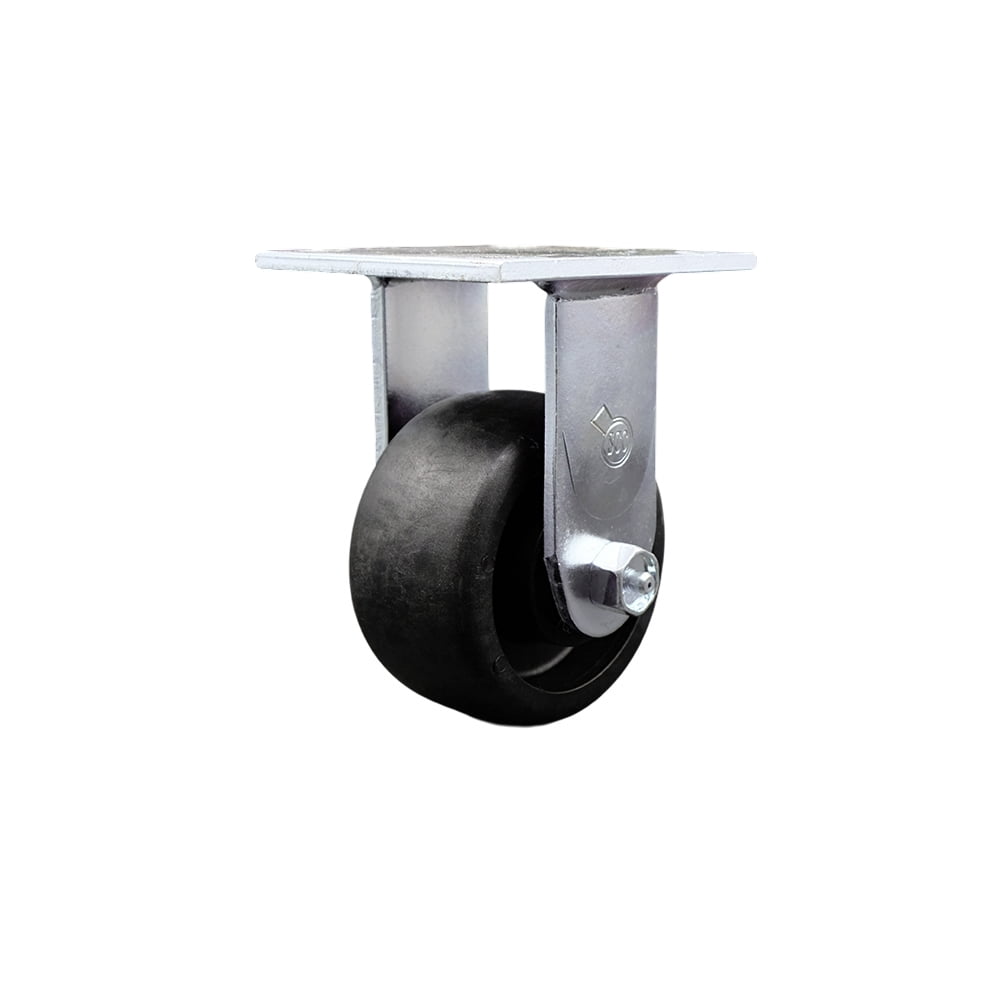 4 Inch Glass Filled Nylon Wheel Rigid Caster with Ball Bearing Service ...
