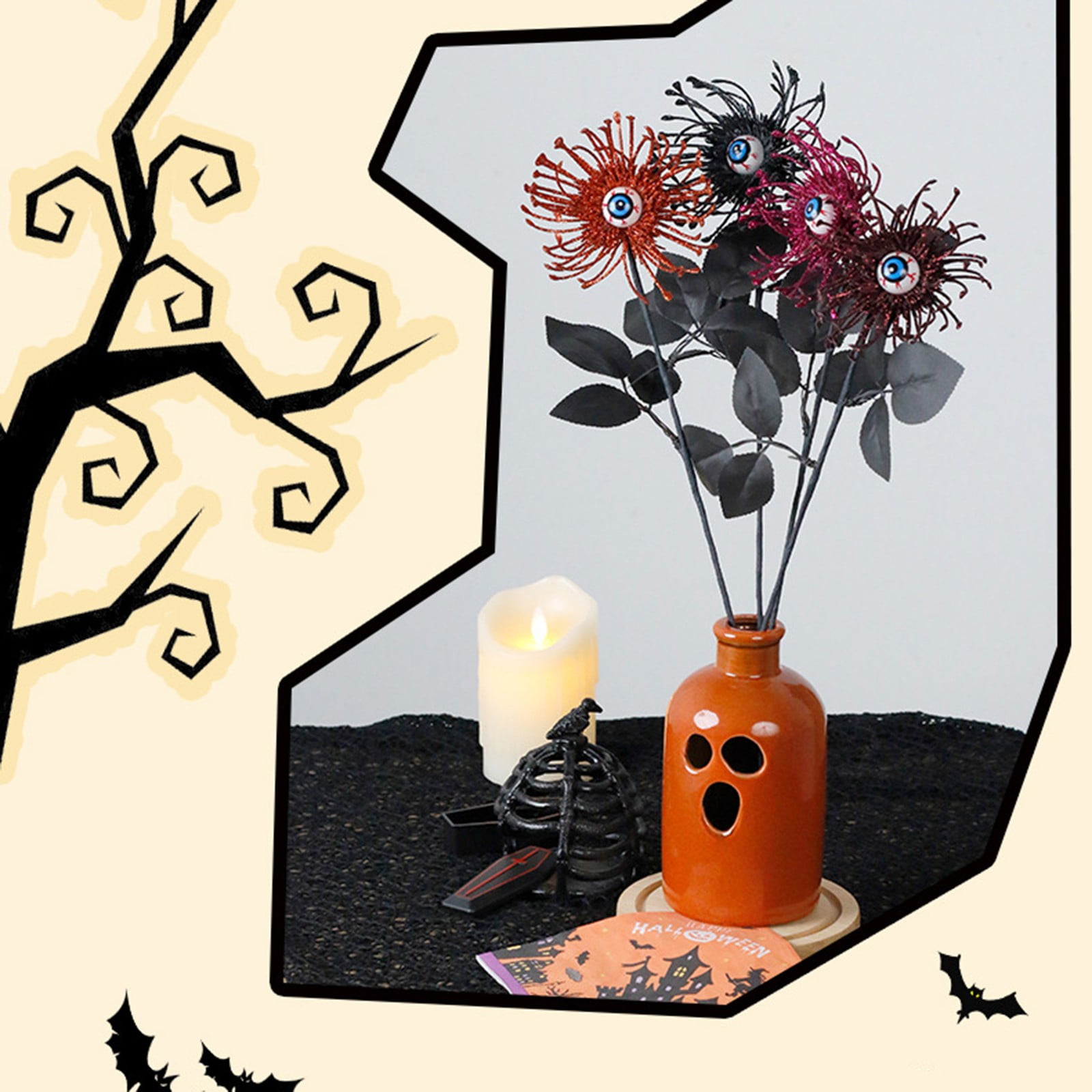 4 Inch Halloween Decorations Halloween Horror Decorations Black Horror ...