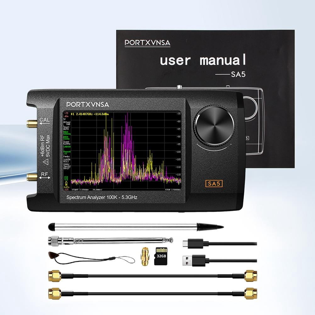 4 Inch Handheld Spectrum Analyzer SA5 for Professional RF Measurements ...