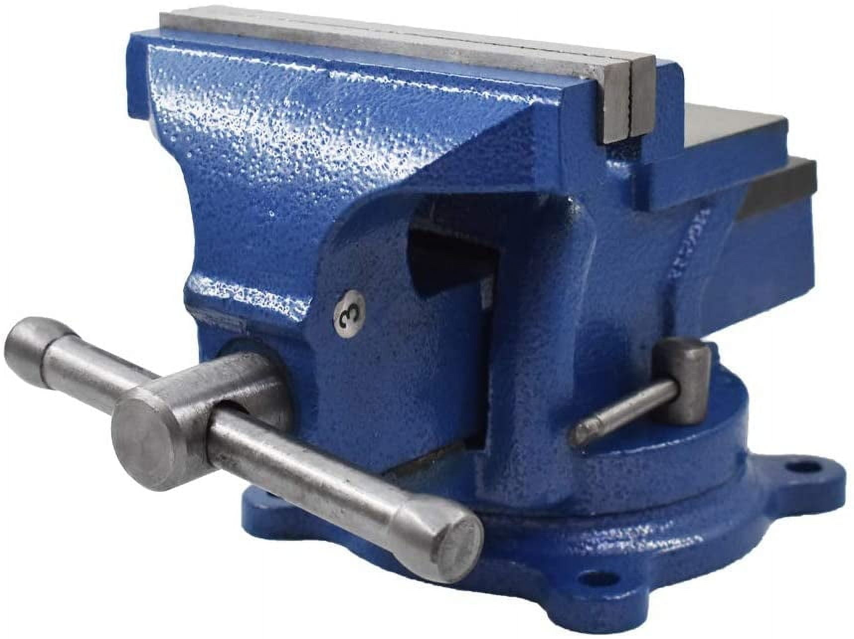 4-Inch Heavy Duty Bench Vise 360-Degree Swivel Base and Head with Anvil ...