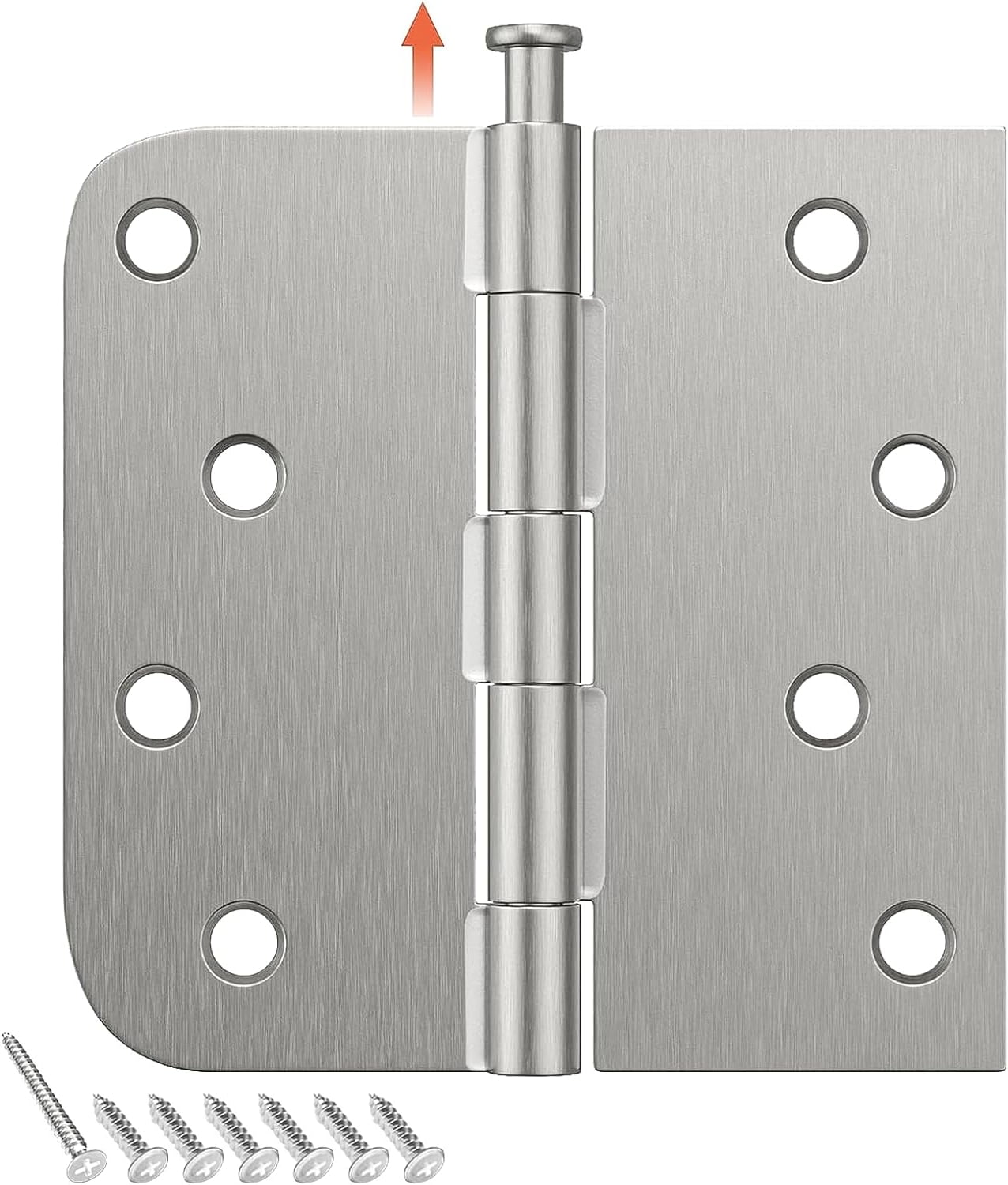 4 Inch Heavy-Duty Exterior Door Hinges, 5/8" Radius Door Hinges ...