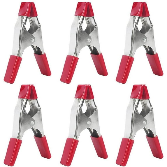4 Inch Heavy Duty Rubber Coated Metal Spring Clamps - Set of 6 ...