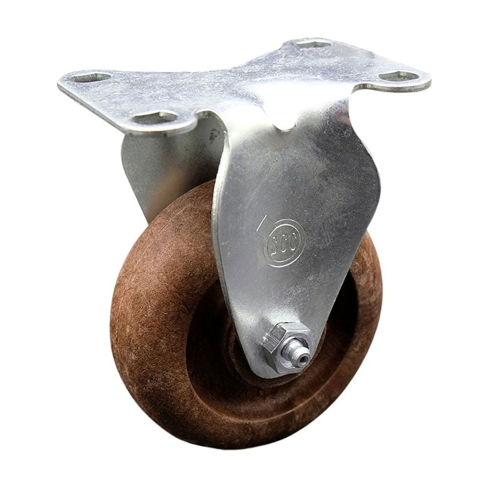 4 Inch High Temp Glass Filled Nylon Wheel Rigid Top Plate Caster ...