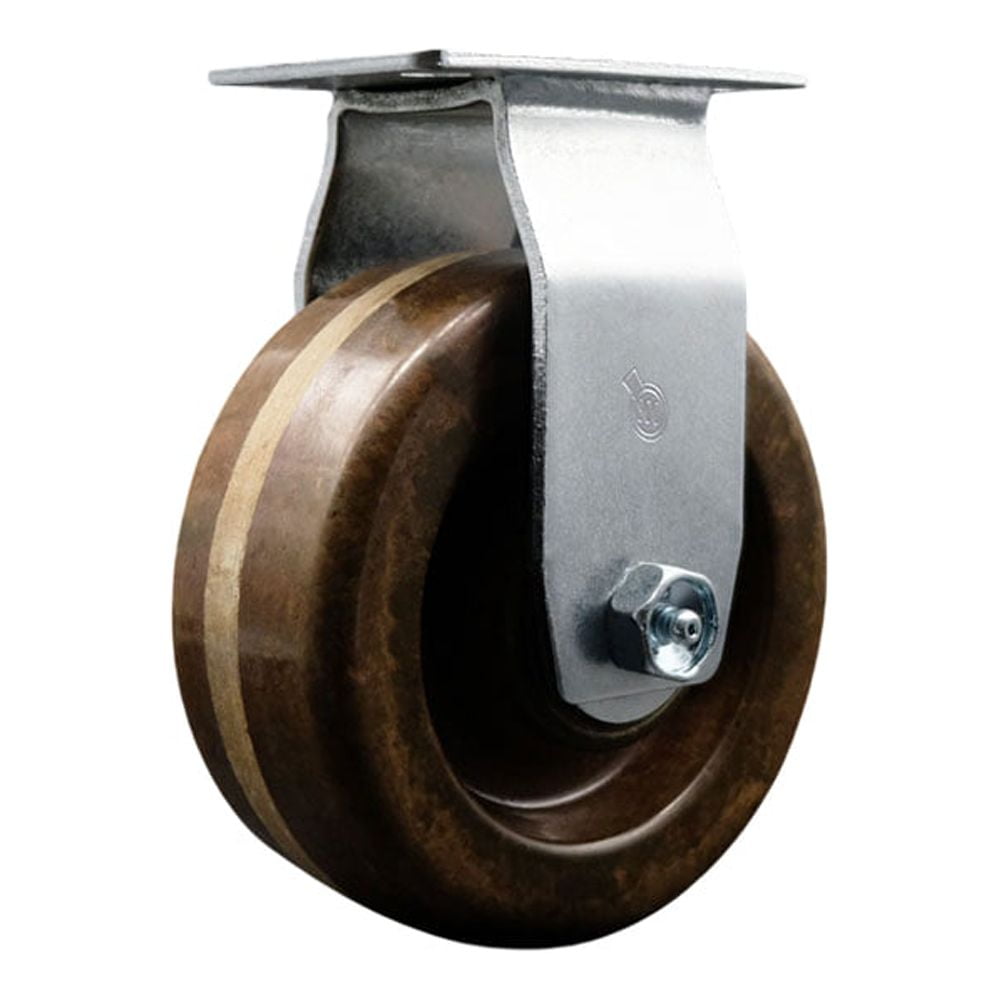 4 Inch High Temp Phenolic Wheel Rigid Caster with Roller Bearing ...