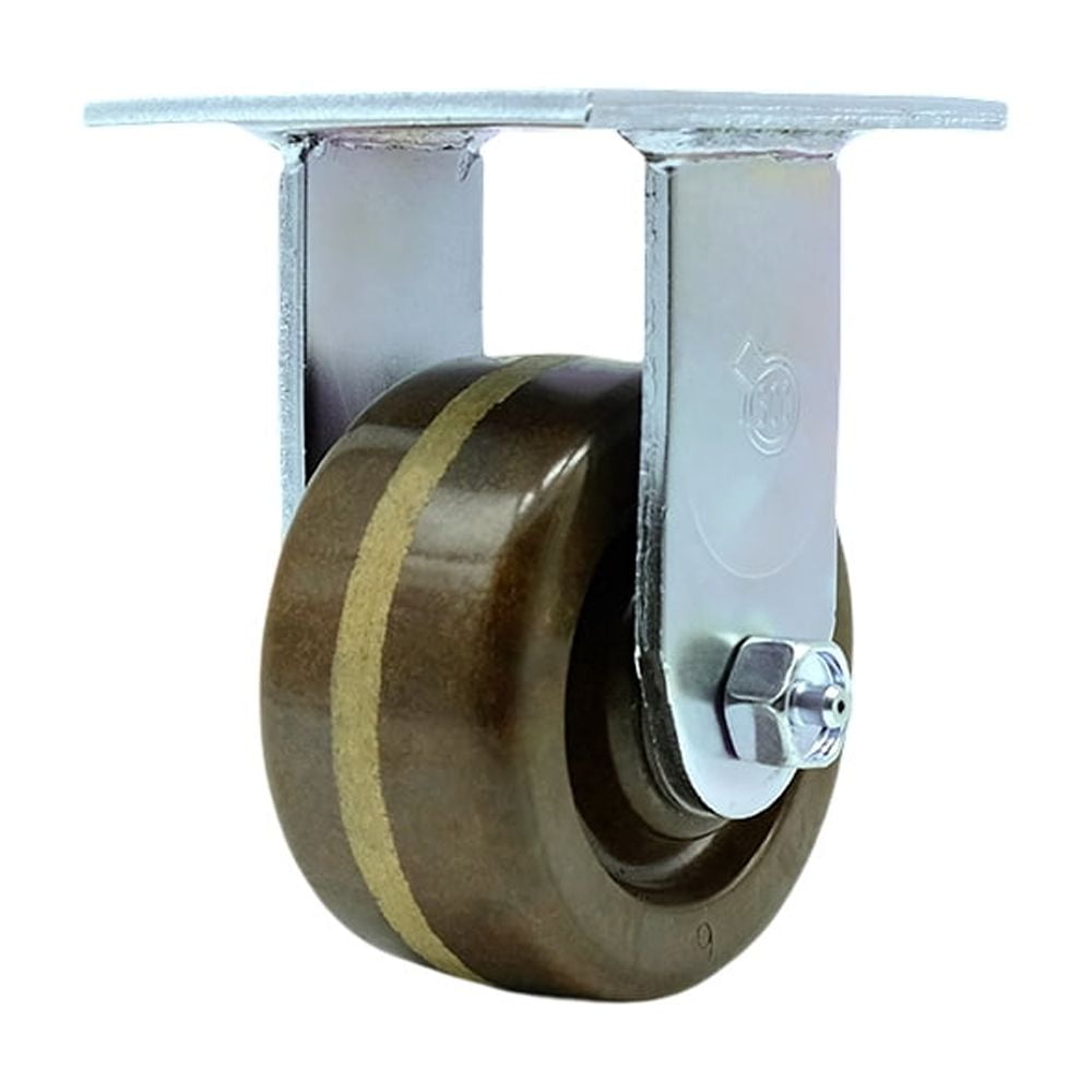 4 Inch High Temp Phenolic Wheel Rigid Caster with Roller Bearing ...