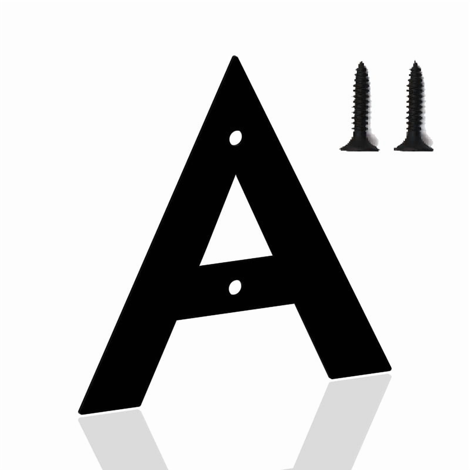 4 Inch House Numbers Letters, Black House Address Letters, Outdoor ...