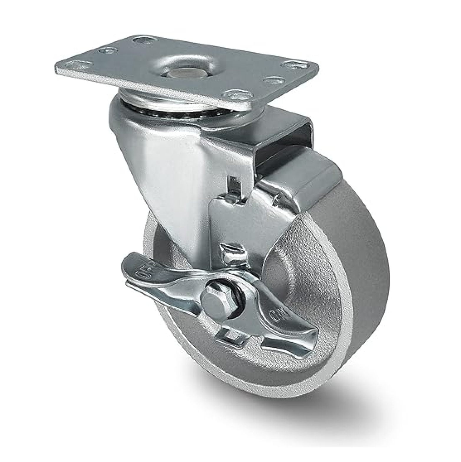4 Inch Industrial Casters- Semi Steel Cast Iron Swivel Casters with ...