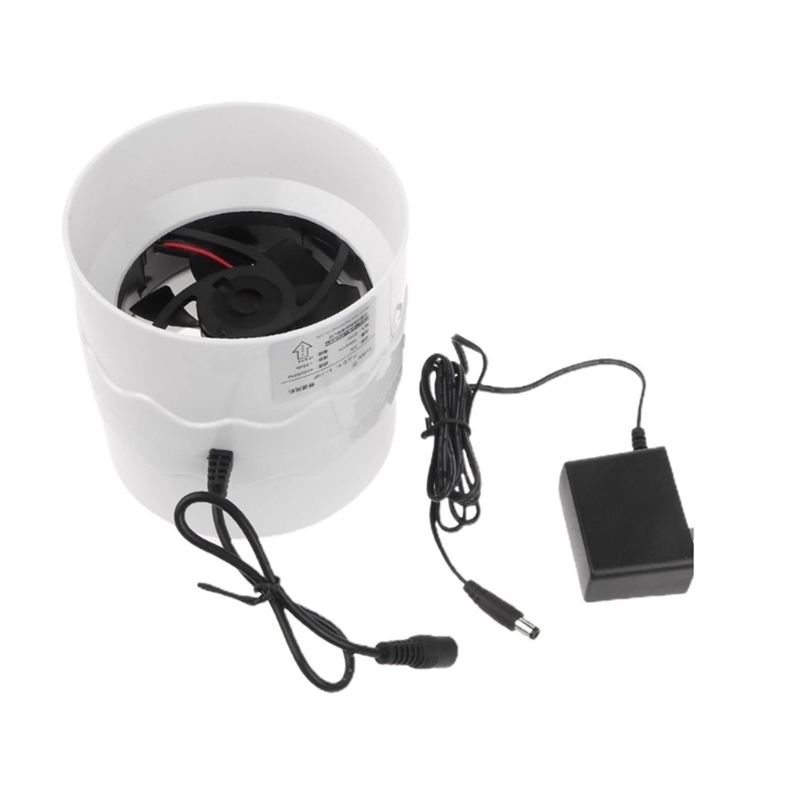 4 Inch Inline Duct Fan Air Ventilator Plastic Pipe Ventilation Exhaust ...