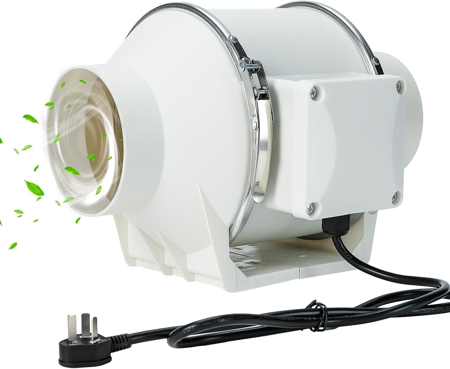 4 Inch Inline Duct Fan Exhaust Fan Ventilation Air Duct 280 CFM Intake ...