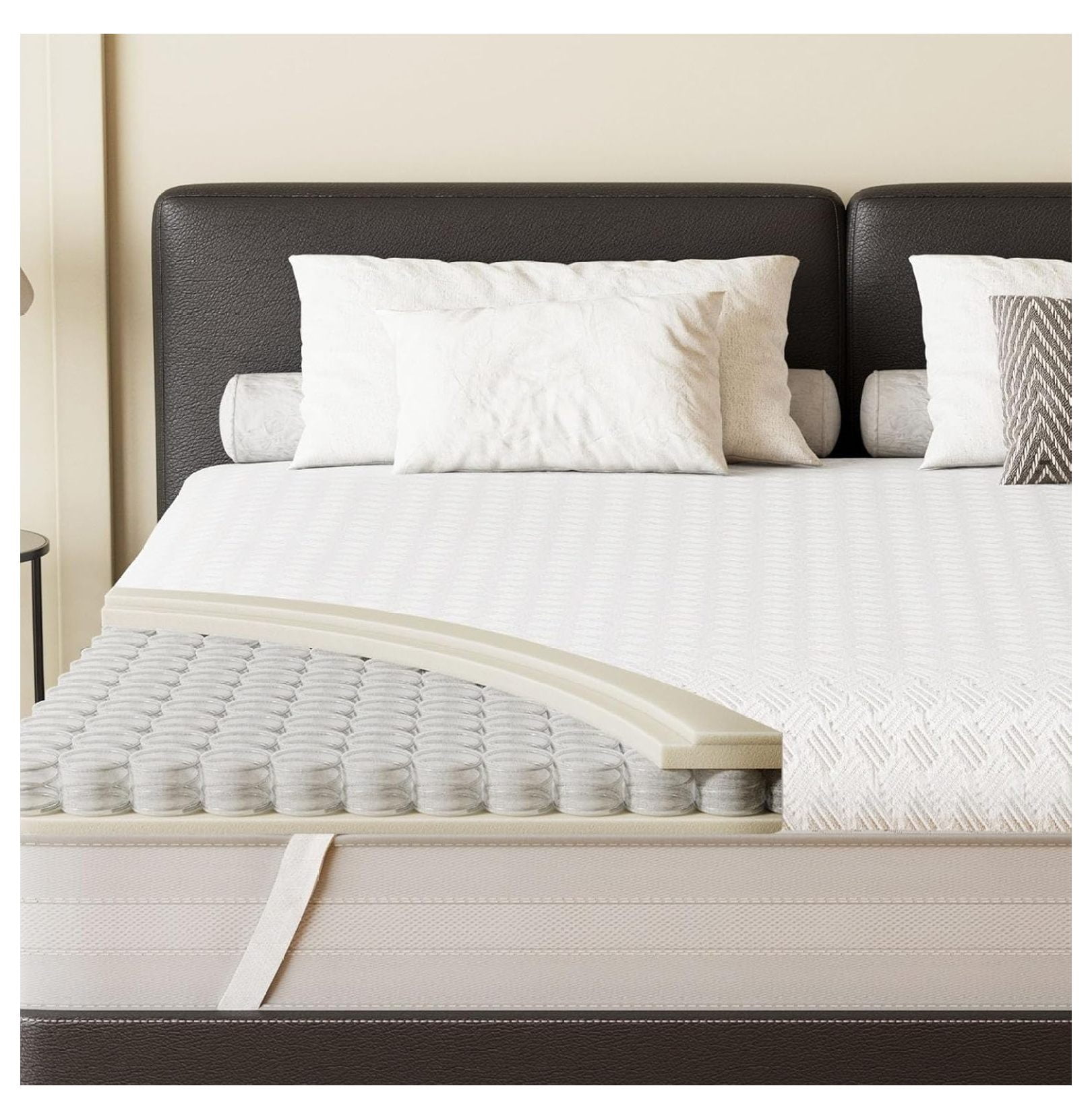 4 Inch Innerspring Mattress Topper California King Size Spring Memory ...