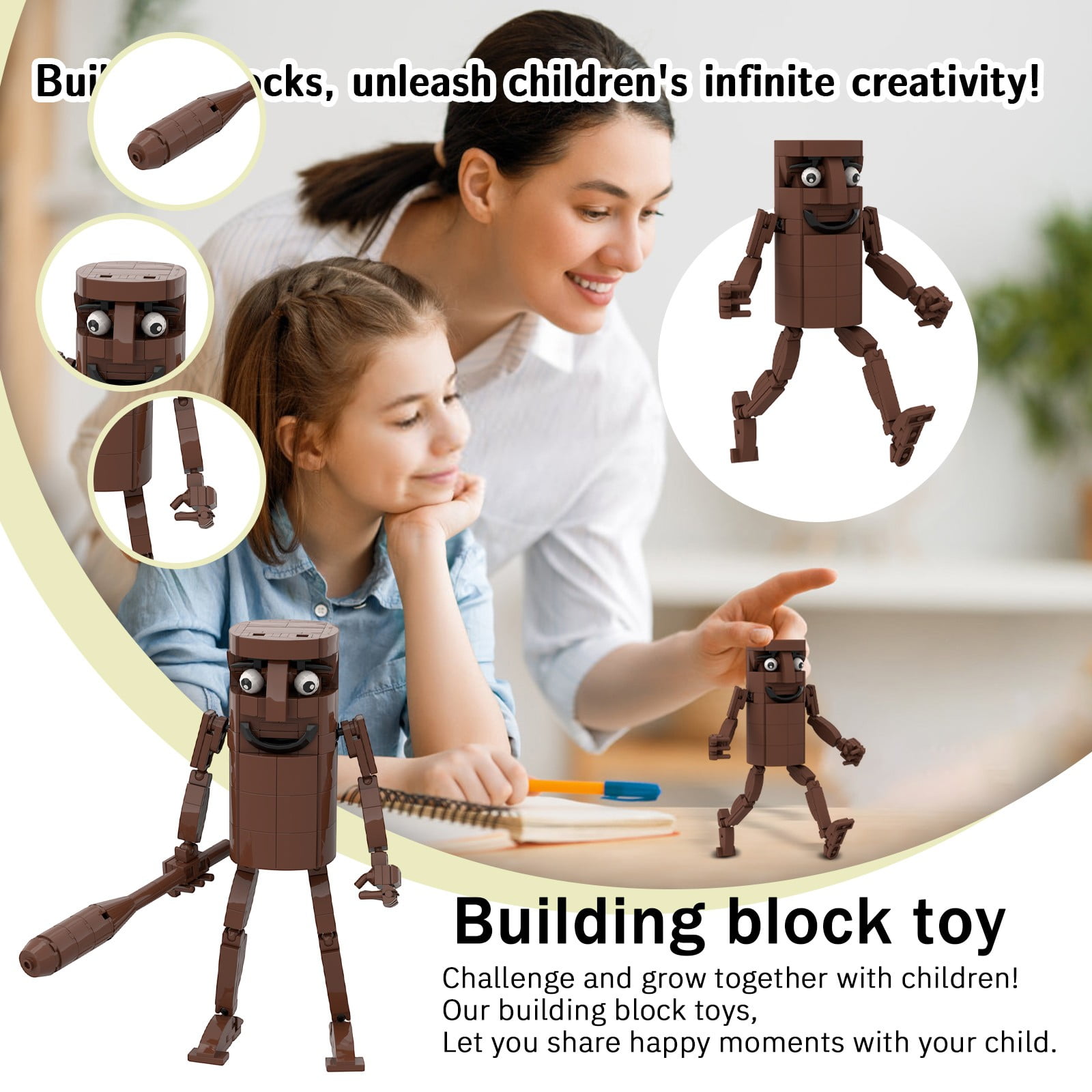 4 Inch, Italian Brainrot Building Blocks Action Figures Small Pellet ...
