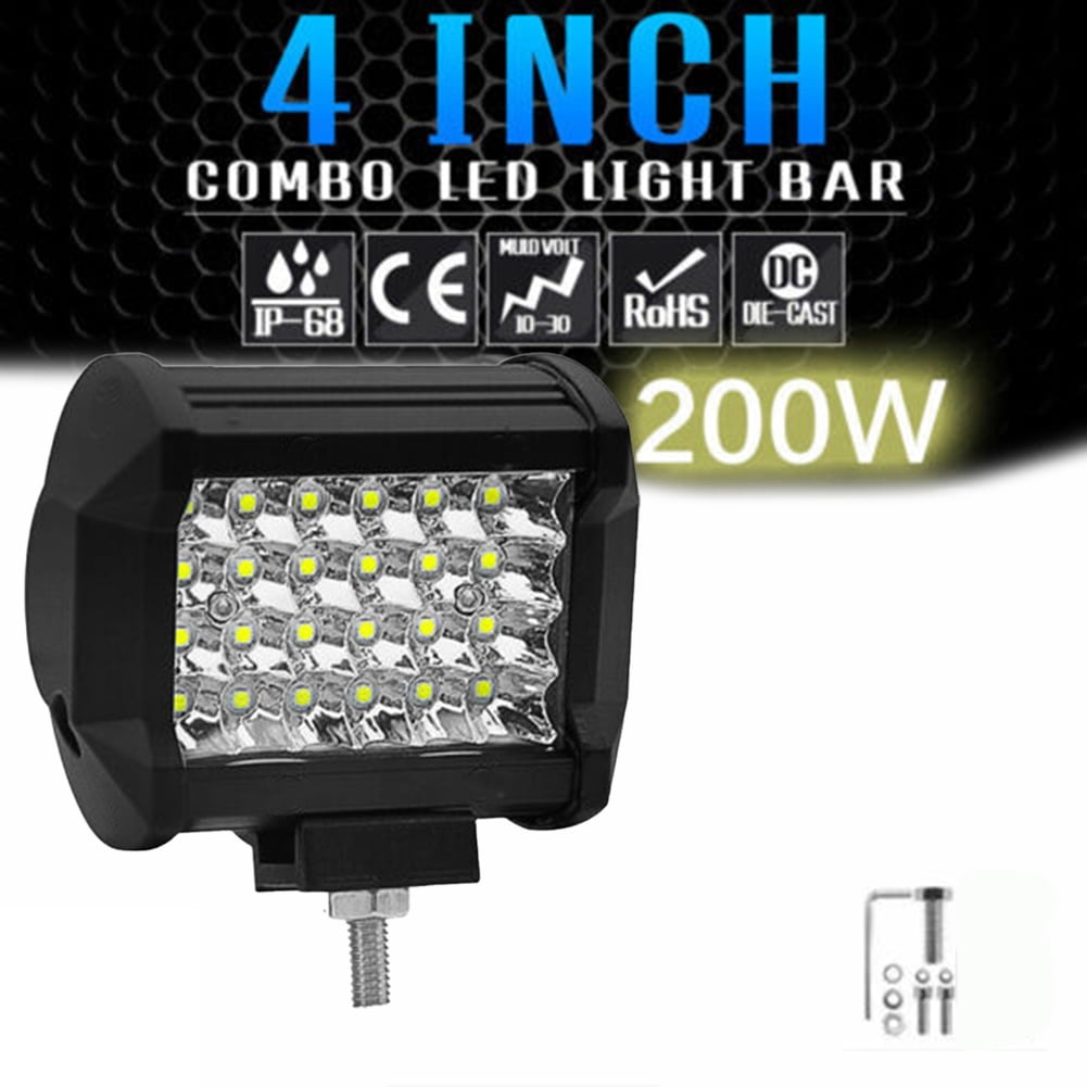 4 Inch LED Car Working Light Spotlight Bar Night Driving Lamp Truck SUV ...