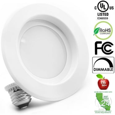 Feit LED Retrofits White 5 in. W Aluminum LED Canless Recessed ...