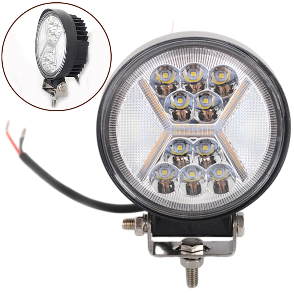 4 Inch LED Work Light Round Spot Flood Driving Fog Lamp SUV ATV Offroad ...