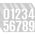 4 Inch Large Size Number Stickers, 5 Sheets Self Adhesive House Numbers ...