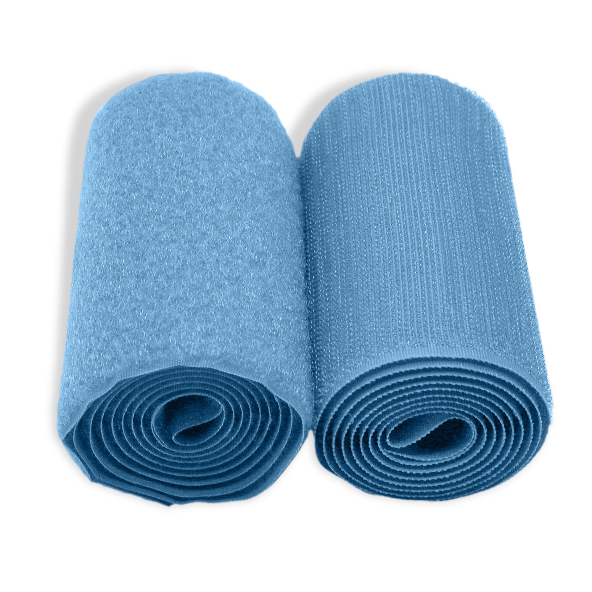 4 Inch Light Blue Sew on Hook and Loop Tape Non-Adhesive 1 Yd Length ...