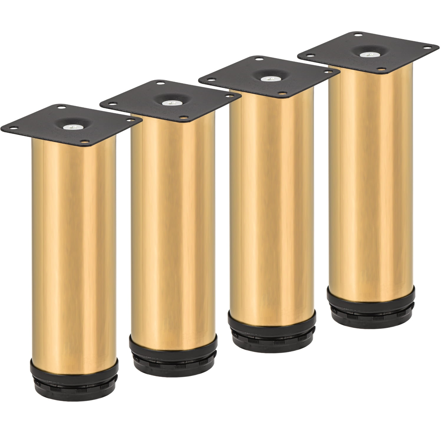 4 Inch Metal Furniture Legs,TCHOSUZ Stainless Steel Gold Round Table ...