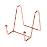 4-Inch Metal Gold Plated Square Kitchen Book Holder/Stand, Wire Mini ...