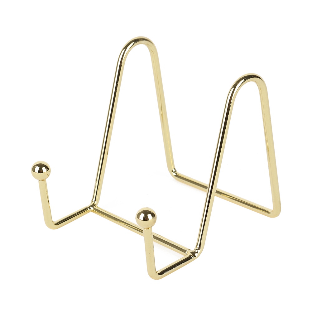 4-Inch Metal Gold Plated Square Kitchen Book Holder/Stand, Wire Mini ...