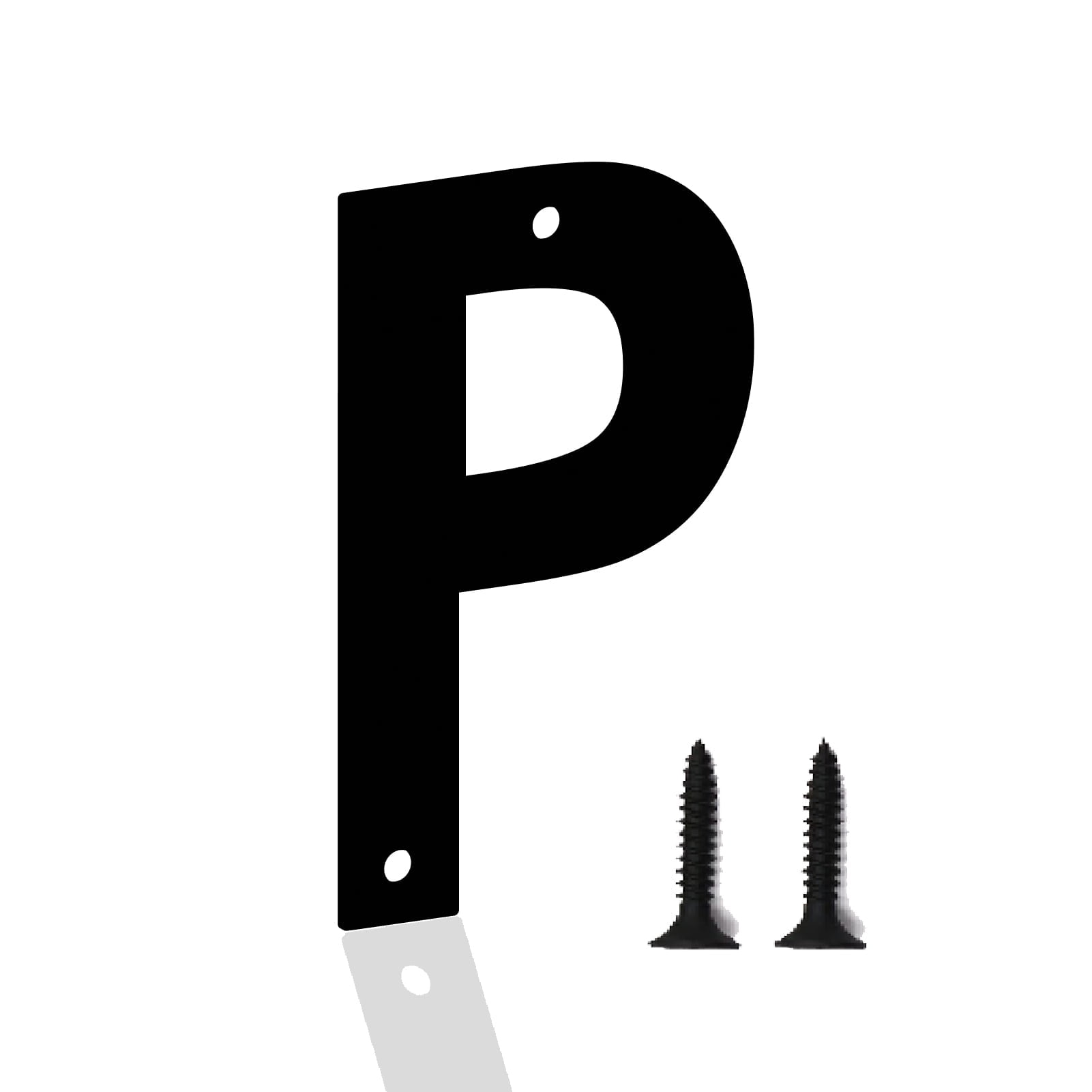 4 Inch Metal House Numbers Letters, Black House Address Outdoor Mailbox ...