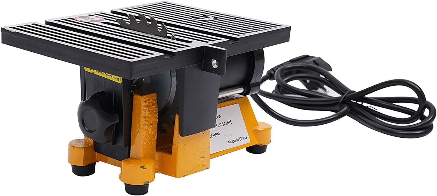 4 Inch Mini Table Saw, 90W Hobby Craft Saw Bench Top Cutting Miter Saw ...