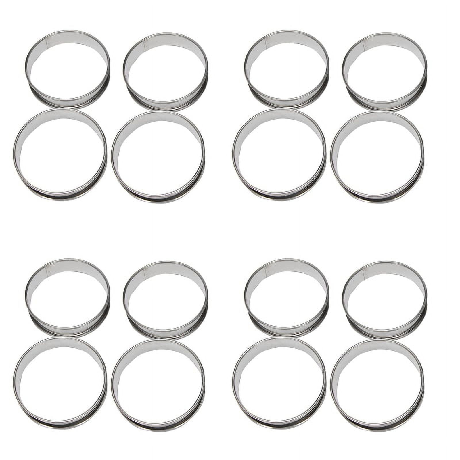 4 Inch Muffin Rings Crumpet Rings, Set of 40 Stainless Steel Muffin ...