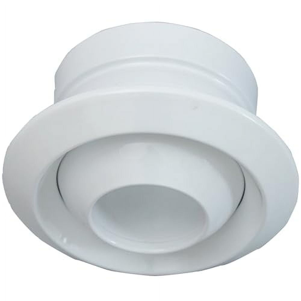 4 Inch [Neck Size] Round Air Vent Covers Adjustable Ball Jet Nozzle Ceiling Diffuser Soffit Vent ...