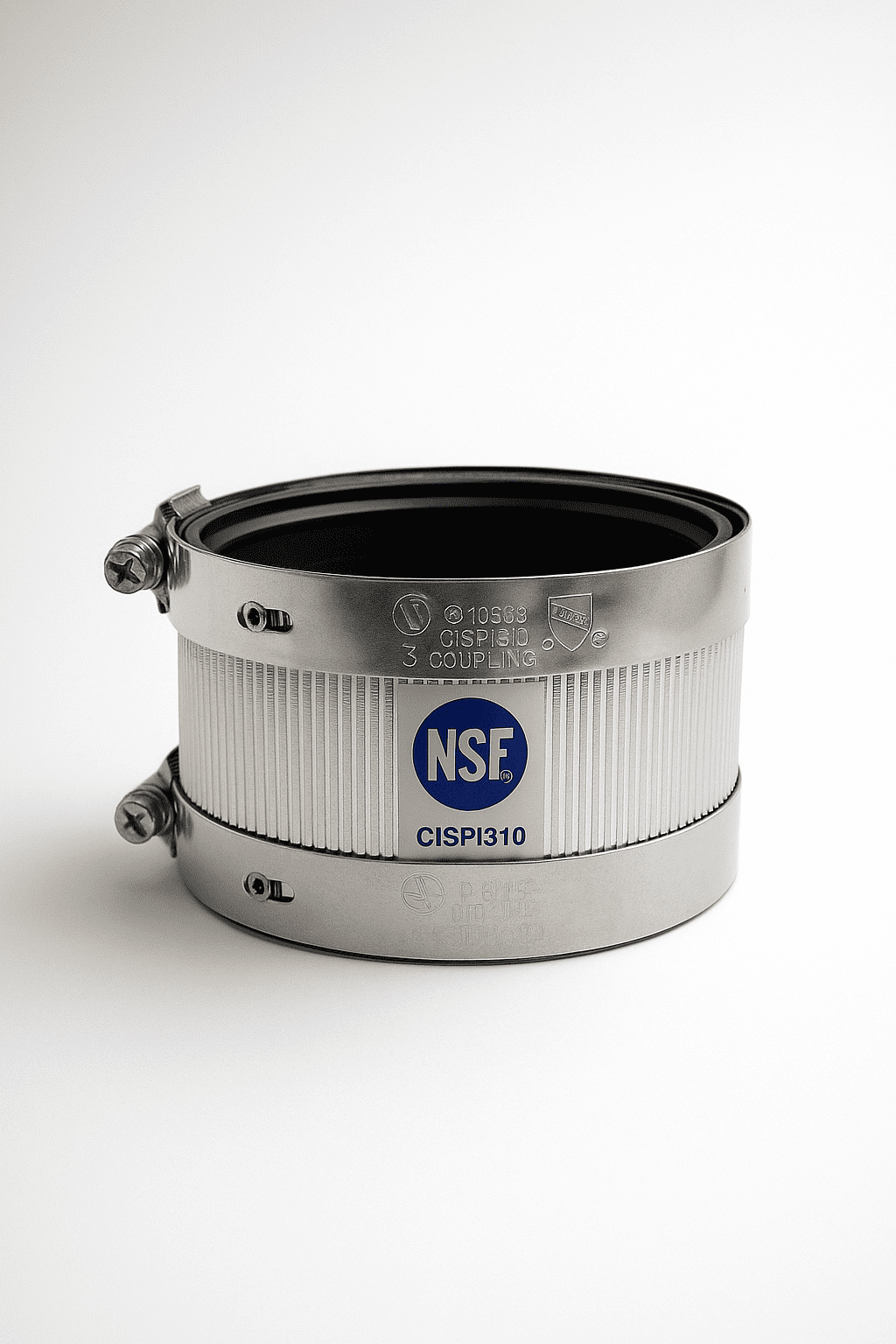 4" NSF No Hub Coupling – Stainless Steel Shield, UPC & CSA Certified ...
