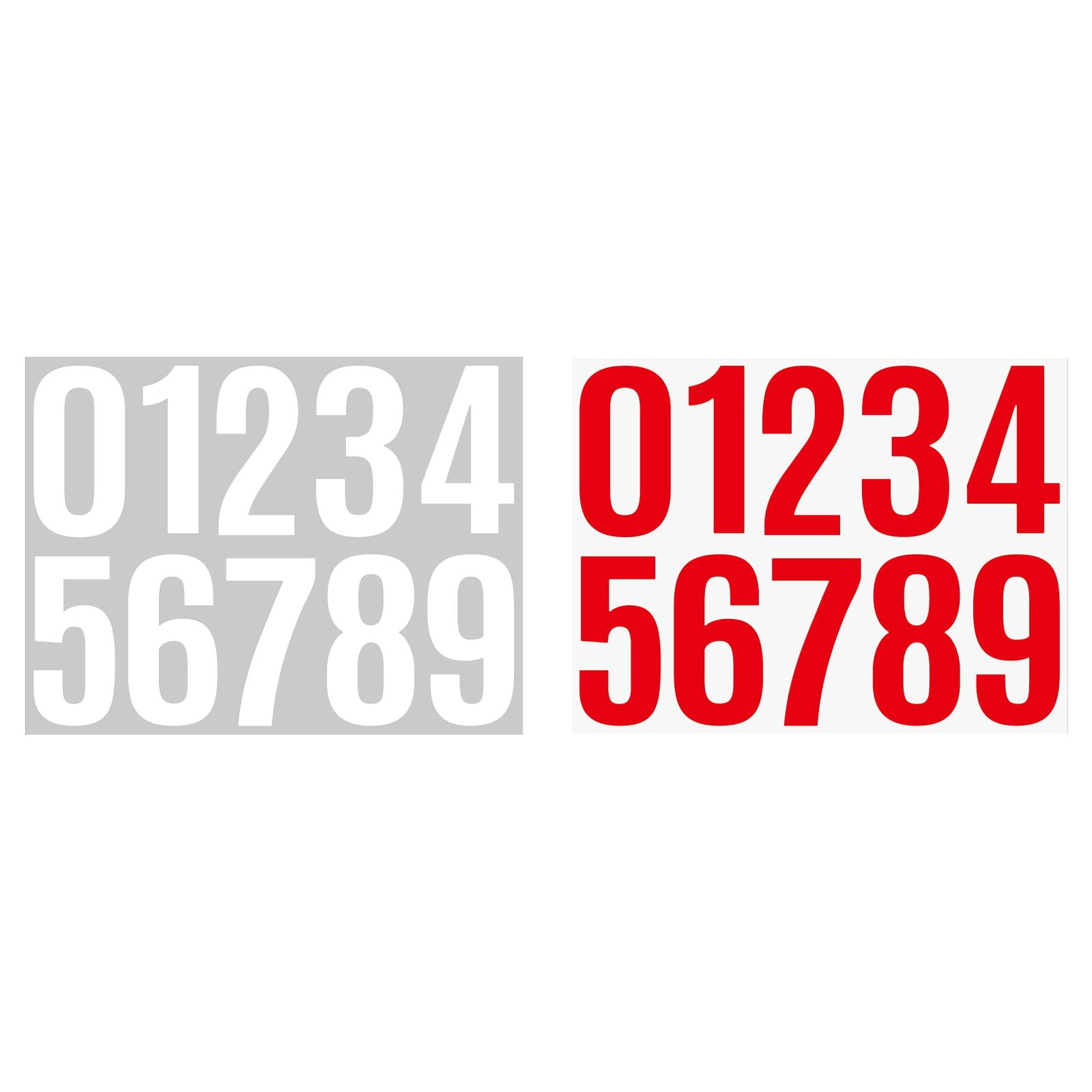 4 Inch Number Vinyl Label Stickers Self Adhesive Number Decals Large ...