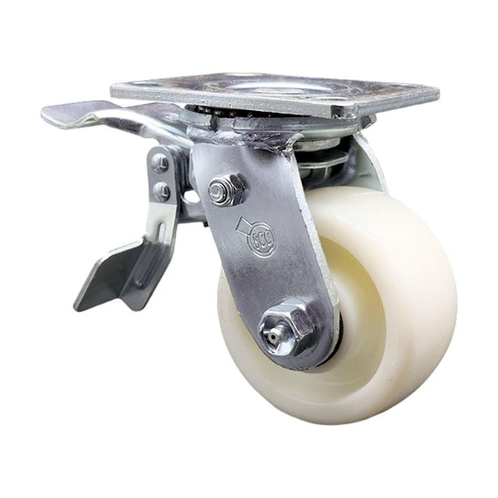 4 Inch Nylon Swivel Caster with Ball Bearing and Total Lock Brake ...