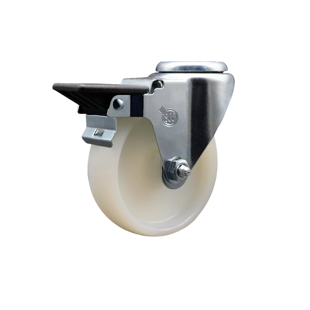 4 Inch Nylon Wheel Swivel Bolt Hole Caster with Posi Lock Brake SCC ...