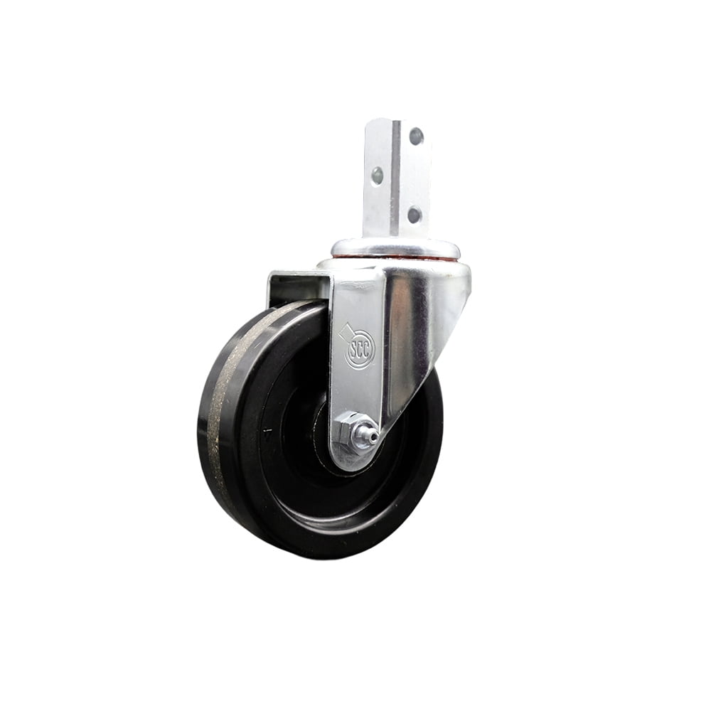 4 Inch Phenolic Wheel Swivel 7/8 Inch Square Stem Caster Service Caster ...