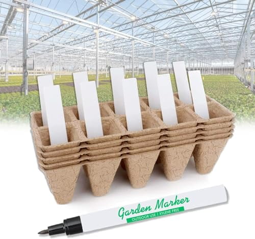 4 Inch Plastic Plant Labels for Seedlings, Flexible Waterproof Plant ...