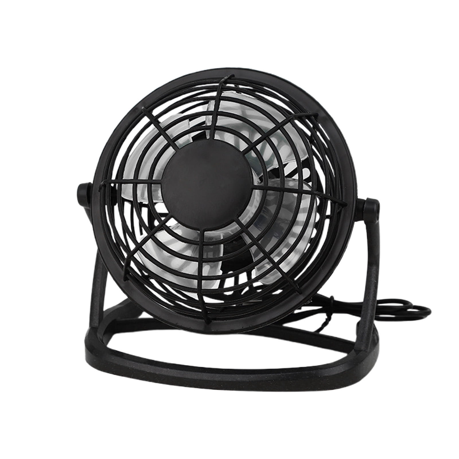 4 Inch Portable USB Mini Fan, Black Quiet Desktop Cooling Fan ...