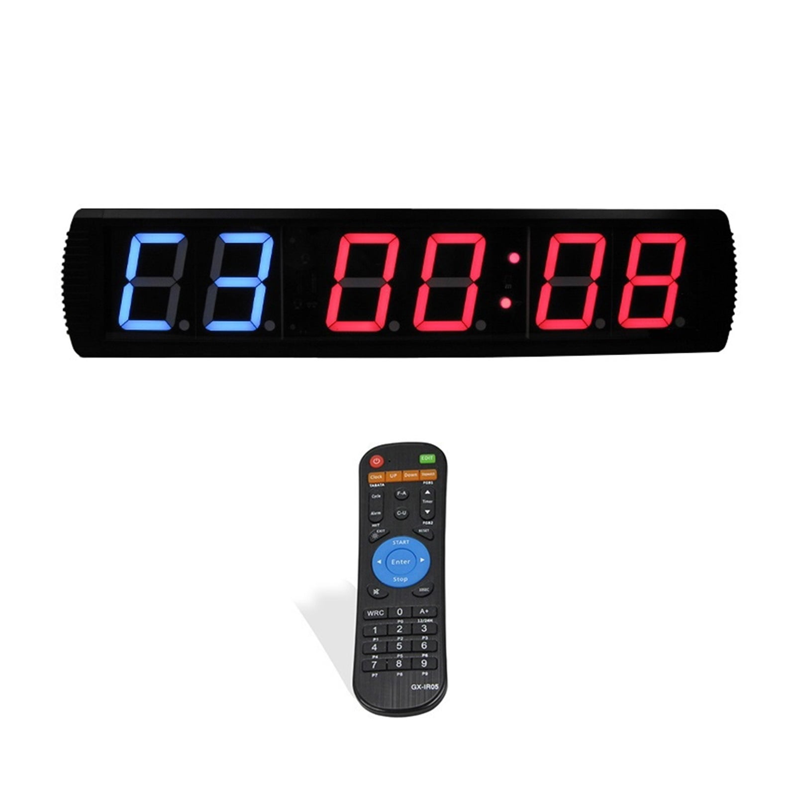 4 Inch Programmable Led Interval Timer Countdown Clock Stopwatch for Indoor Gym Fitness Sport ...